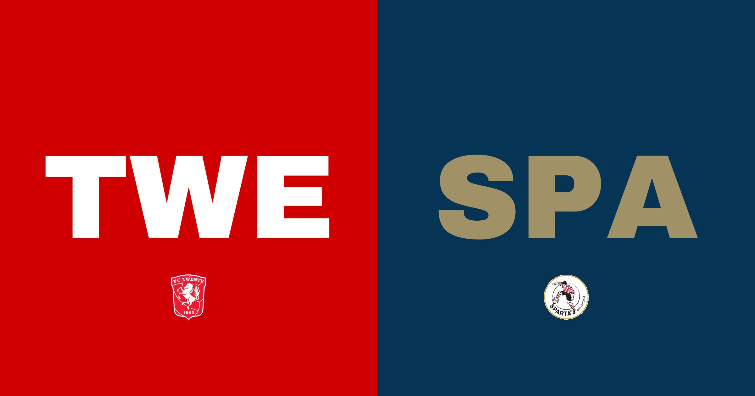 Twente vs Sparta Rotterdam - Eredivisie 2025/26 | kampene.dk
