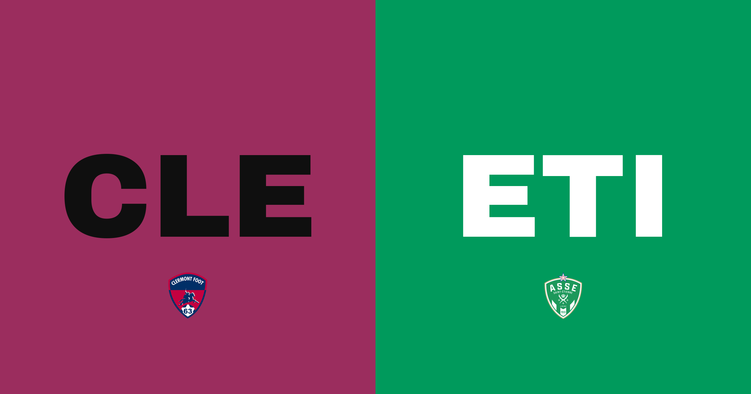 Clermont Foot vs Saint Etienne - Ligue 2 2025/26 | kampene.dk
